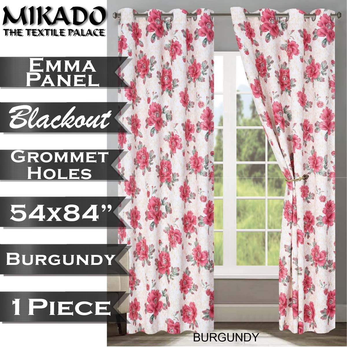 Emma Blackout Panel – Mikado Store